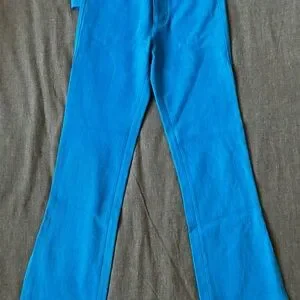 Italian | Jeans | Bright Blue High Waist Straight Leg Italian Denim ...